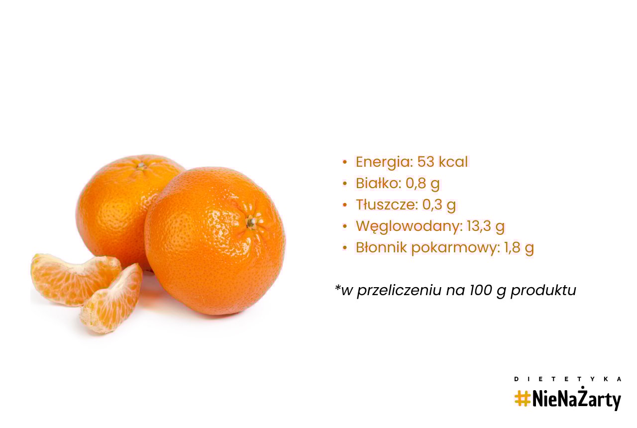 Mandarynki - wartości odżywcze, właściwości, indeks glikemiczny